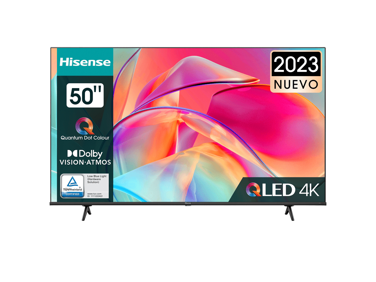 Hisense QLED Televisor 50" E7KQ, Dolby Vision,Dolby Atmos, Modo Juego
