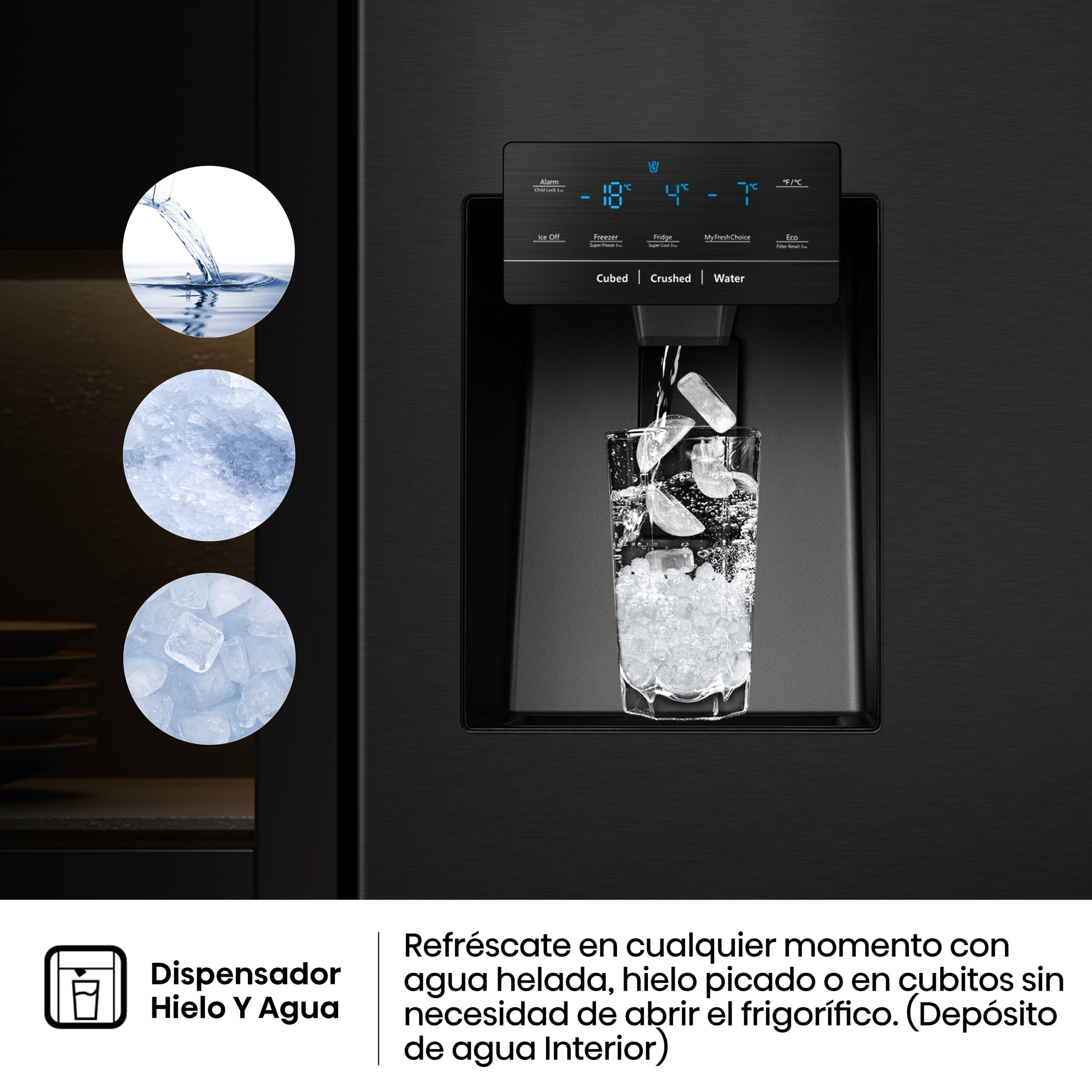 Hisense RQ760N4IFE - Frigorífico Americano 4 Puertas, Clase E
