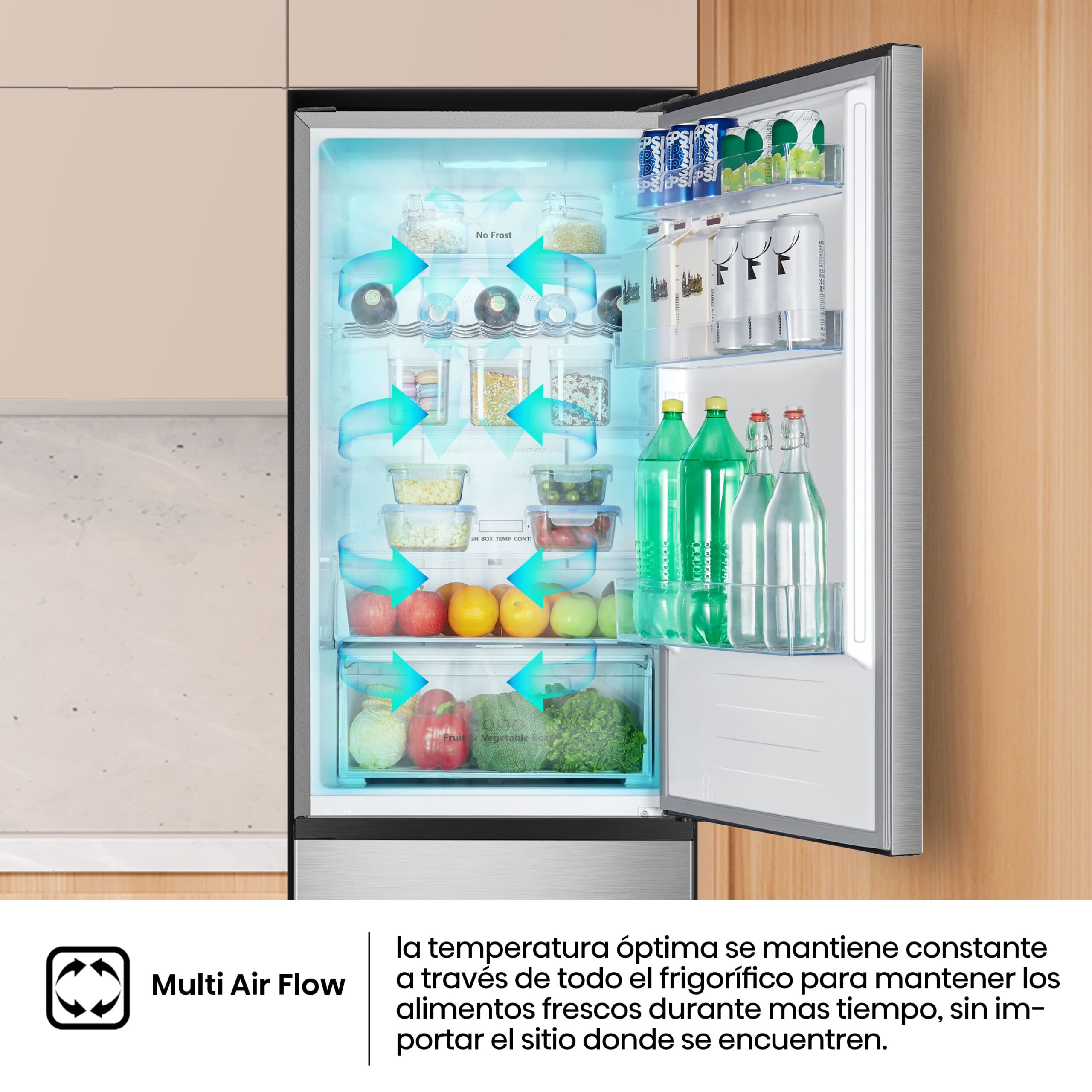 Hisense RB390N4CCD - Frigorífico Combi, Clase D , 304L, Inox
