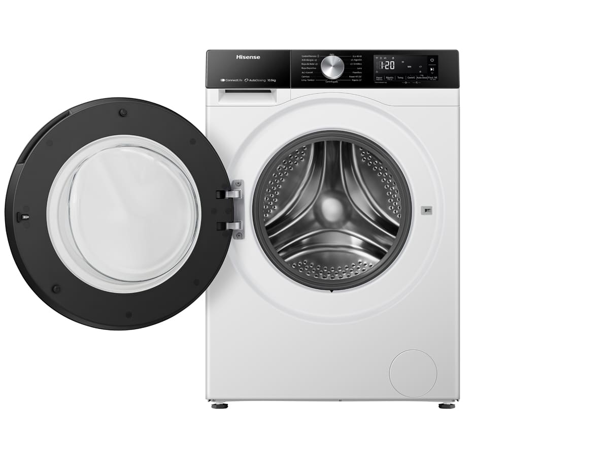 Hisense WF3S1045BW3 - Lavadora, Clase A, 10,5 Kg, 1400 rpm, Blanco
