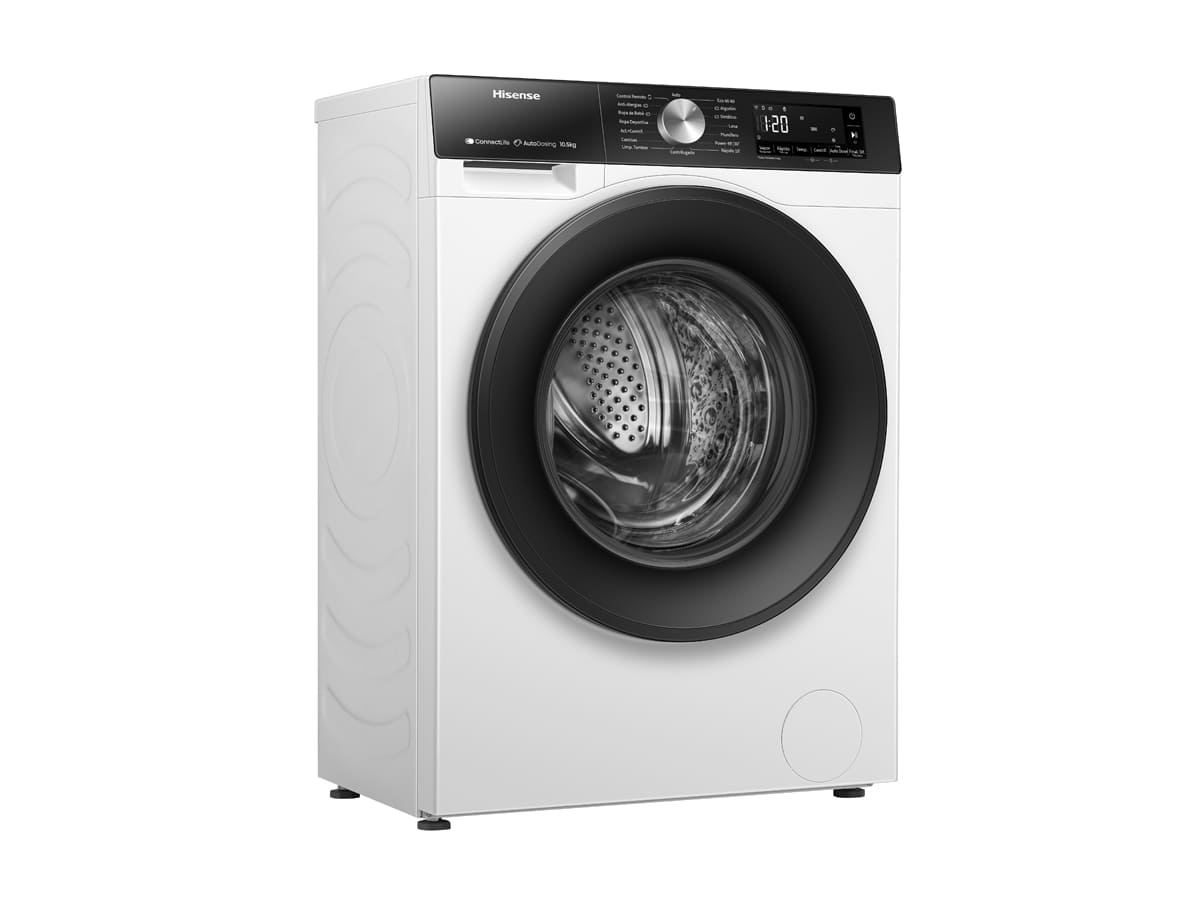 Hisense WF3S1045BW3 - Lavadora, Clase A, 10,5 Kg, 1400 rpm, Blanco