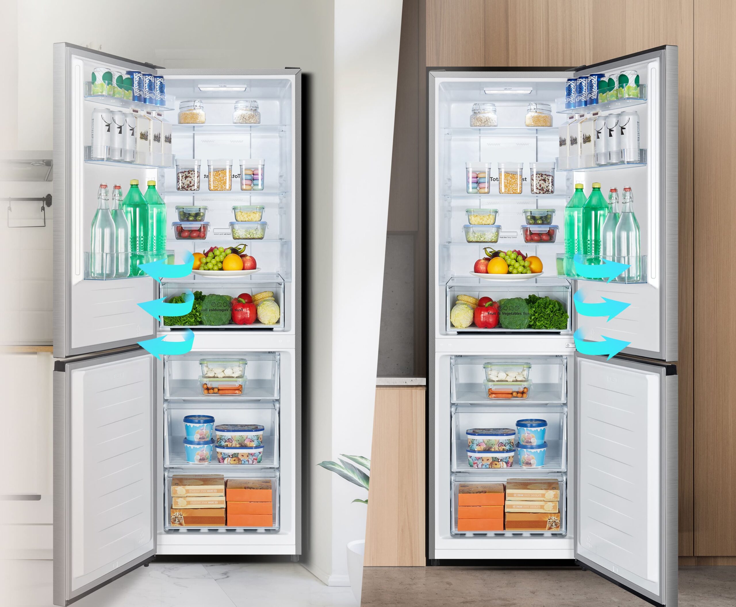 Hisense RB390N4BCC - Frigorífico Combi 2 Puertas,304L, Inox