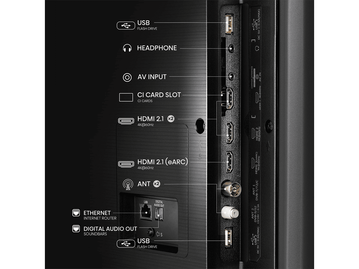 Hisense QLED TV 55A7NQ Smart TV, Quantum Dot Colour, Dolby Vision