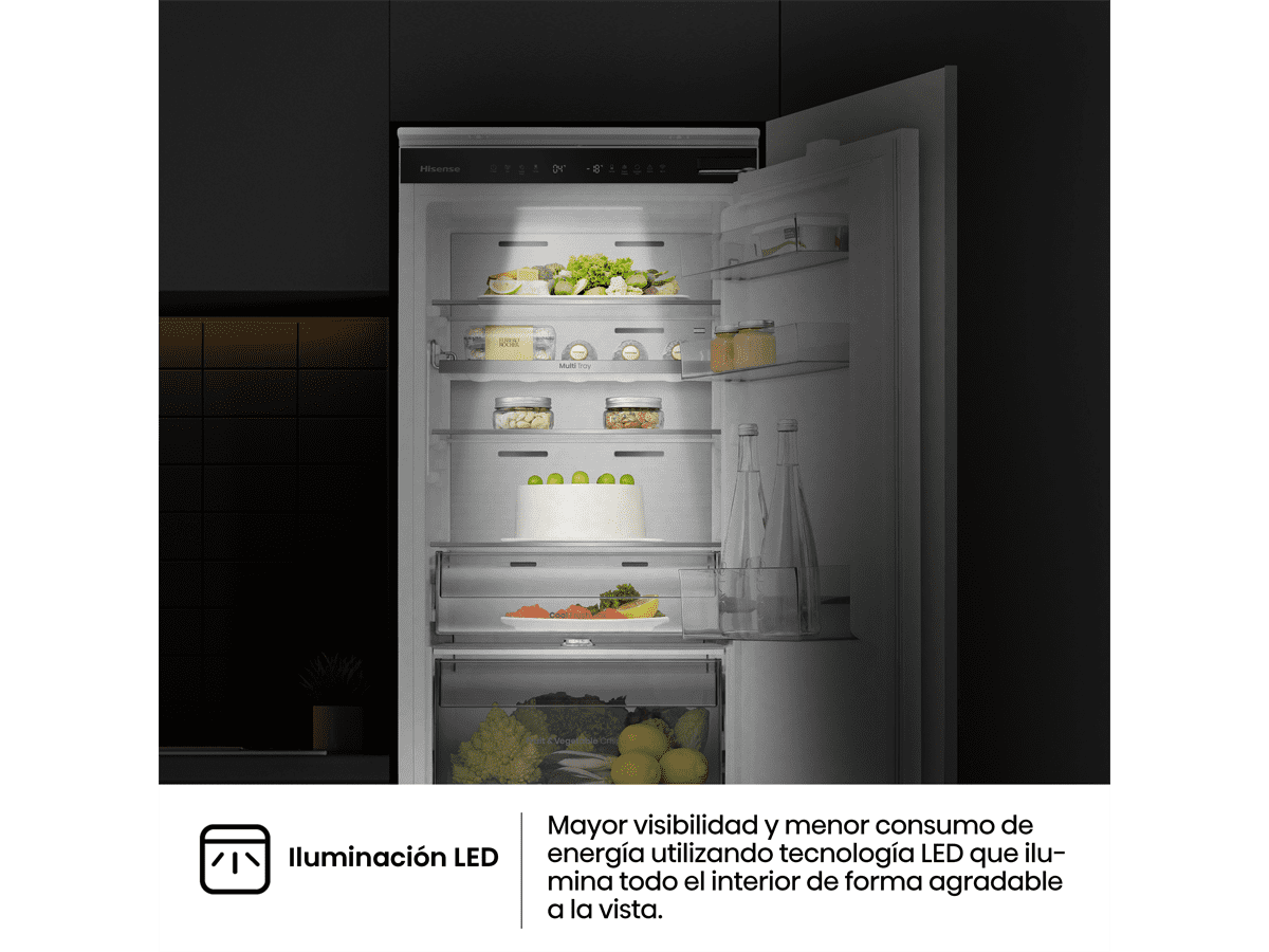 Hisense RB3B250SAWE - Frigorífico Combi Integración 2 Puertas, Clase E ...